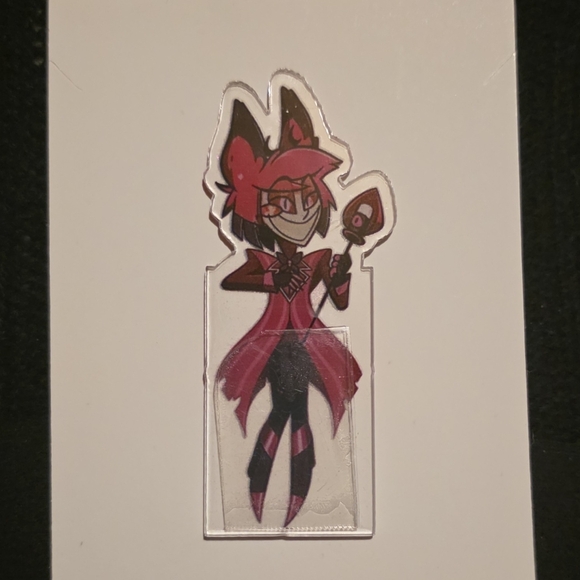 None | Other | Alastor Phone Peeker Hazbin Hotel Alastor Acrylic Phone ...